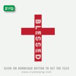 Red Blessed Cross SVG - CrystalPng