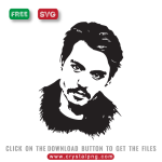 Johnny Depp svg - CrystalPng