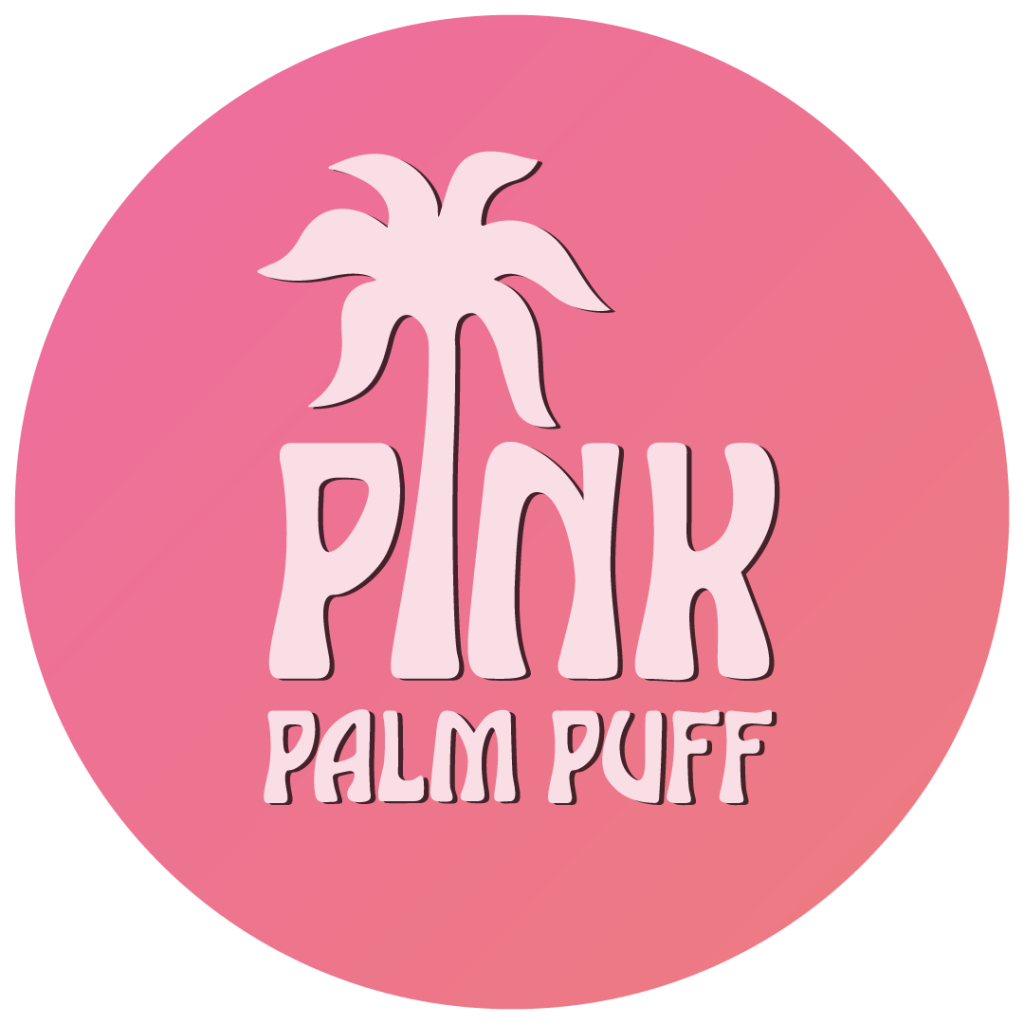 Pink Palm Puff Logo PNG (Free Download)