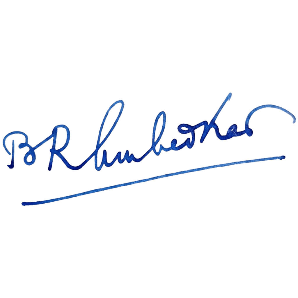 Br Ambedkar Signature PNG (Free Download)